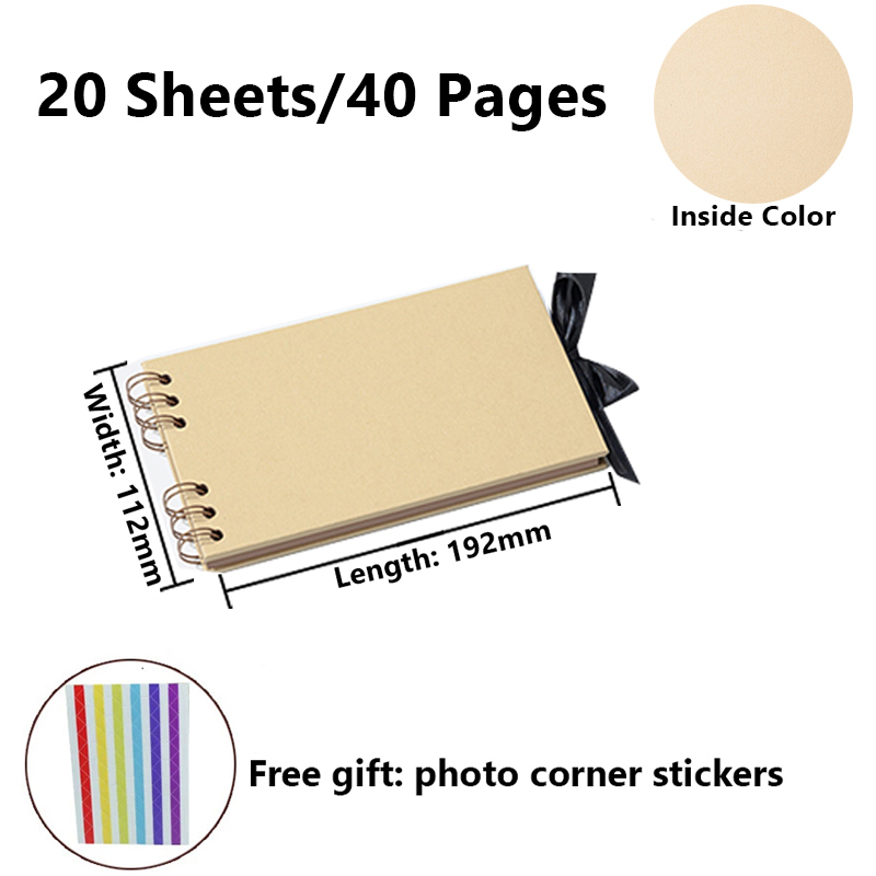 【1-3 Days Delivery】20/30/40 Sheets Scrapbook DIY Photo Album Book ...