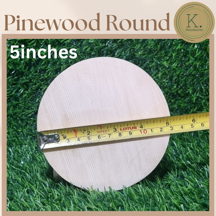 Kukkuk Woodworks Pinewood Round Circle Unpainted 2 3 4 5 6 7 8 inches ...