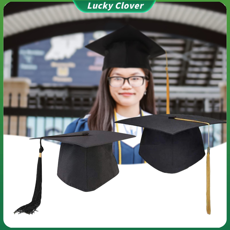 Unisex Black Graduation Hat Graduation Degree Ceremony Academic Hat ...