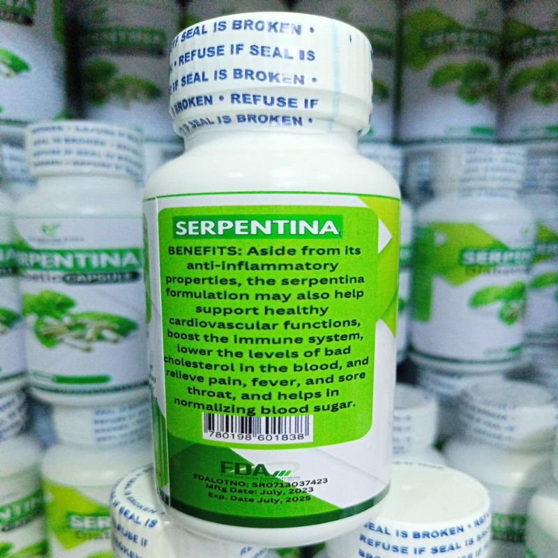 Serpentina Capsule 500mg Herbal | Shopee PH