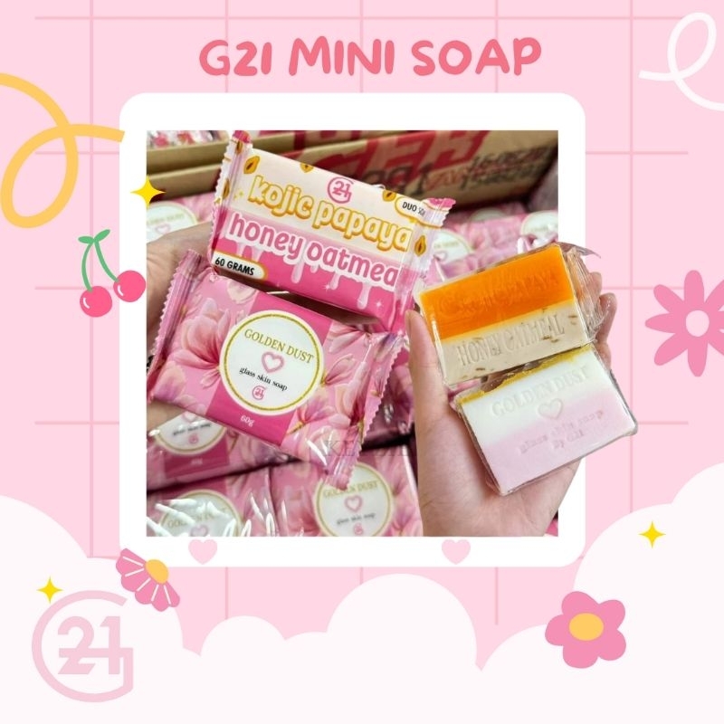 ONHAND G21 Mini TRIAL DUO SOAP KOJIC PAPAYA HONEY OATMEAL / GOLDEN DUST ...