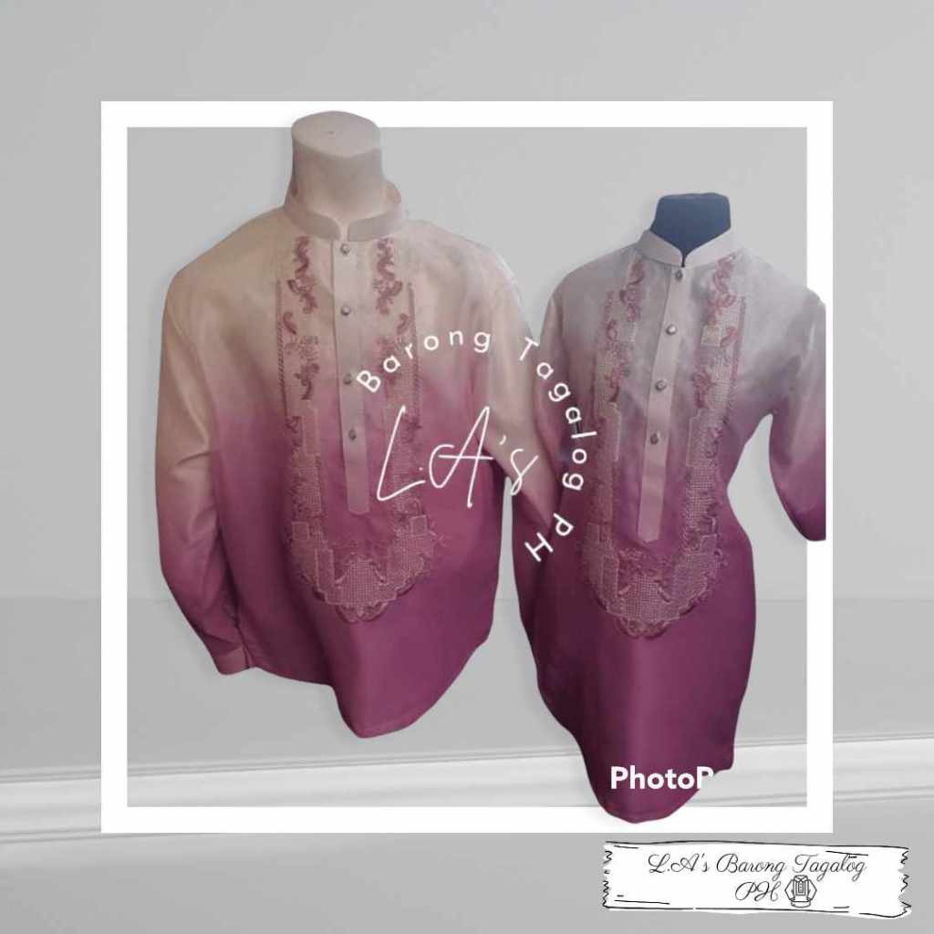 Modern Filipiniana & Barong Tagalog (Couple set) | Shopee Philippines