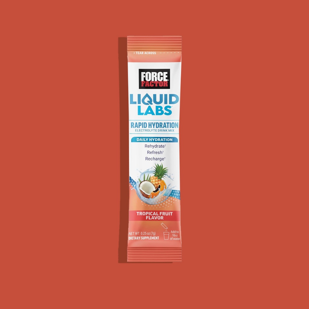 FORCE FACTOR Liquid Labs Electrolytes Powder, Hydration Packets to Make ...