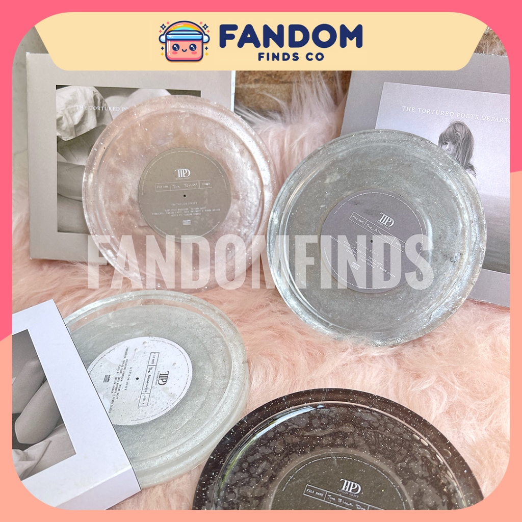 Taylor Swift The Tortured Poets Department (TTPD) Mini Vinyl Coaster ...