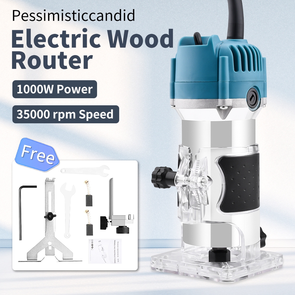 1000W Woodworking Electric Trimmer Milling Engraving Slotting Machine ...