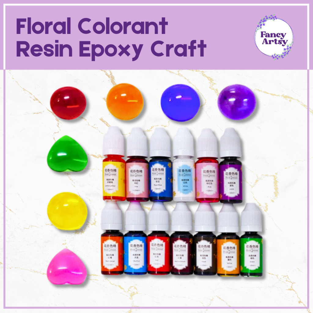 Floral colorant resin epoxy craft DIY material | Shopee Philippines