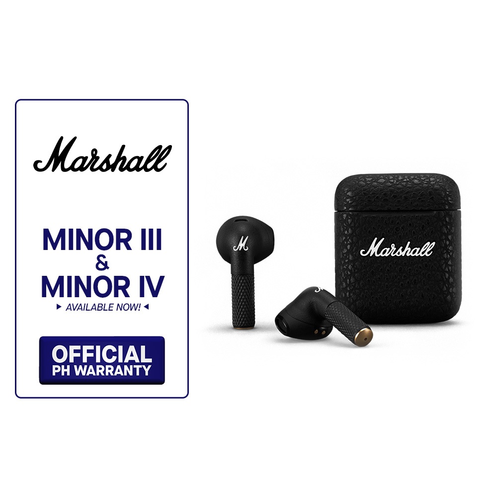 Marshall Minor III / Minor IV with 24 hours playtime wireless earbuds ...