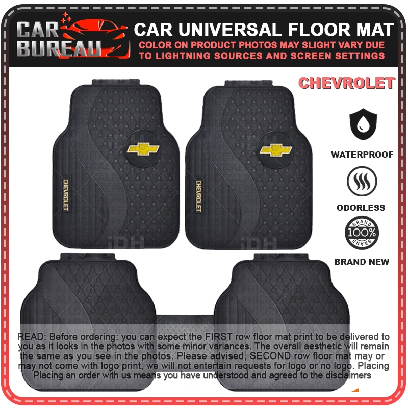 CHEVROLET Universal Car Matting Universal Floor Mat Premium Rubber Mat ...