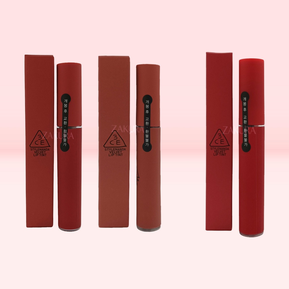 3CE Velvet Lip Tint - Daffodil/Best Ever/Walk N Walk 4g | Shopee ...