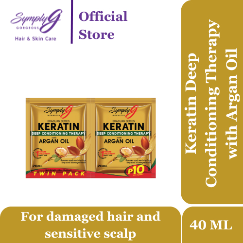 Symply G Keratin Deep Conditioning Therapy with Argan Oil 40mL | Shopee Philippines