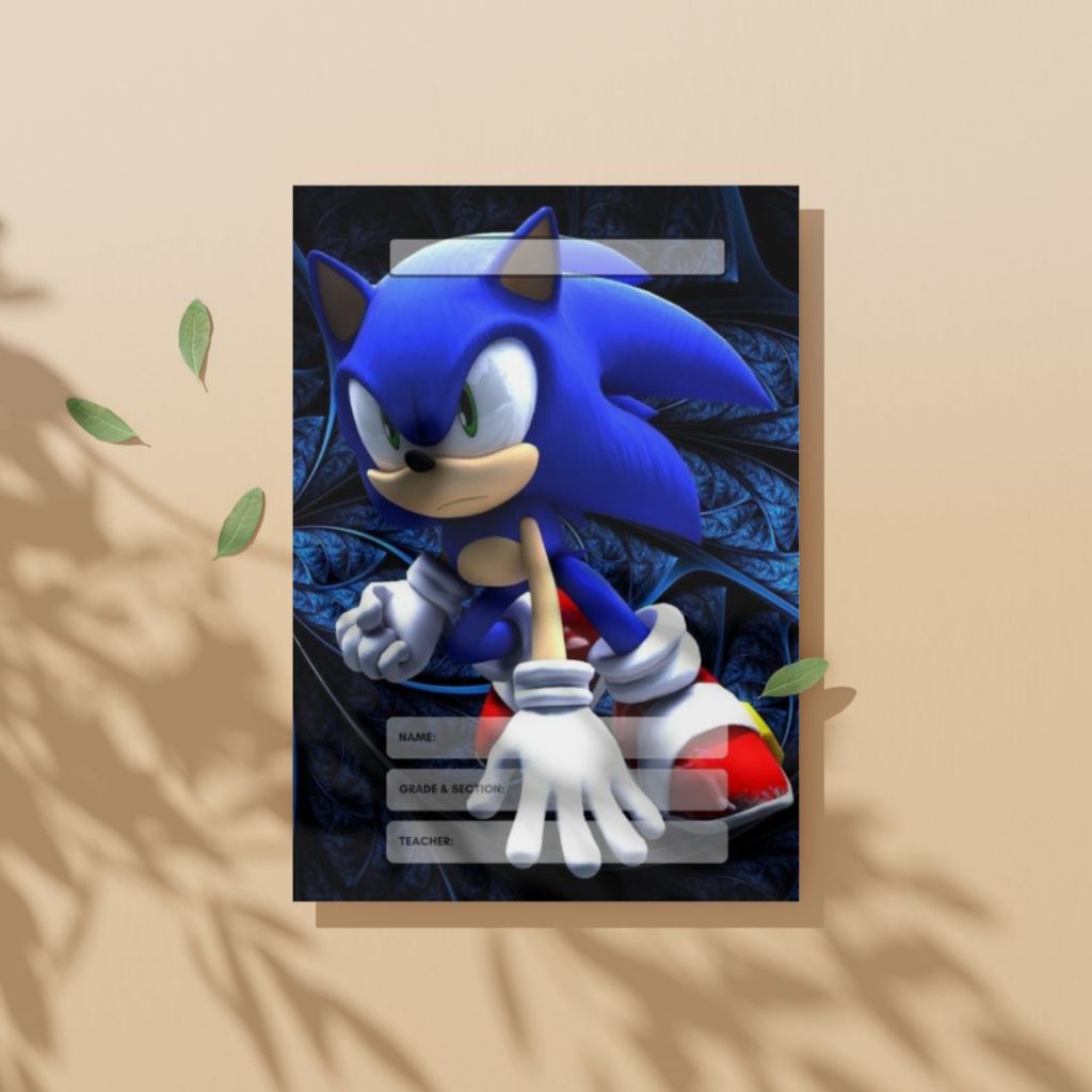 SONIC THE HEDGEHOG CUSTOMIZED NOTEBOOK FOR KINDER - GRADE 2 | Shopee ...