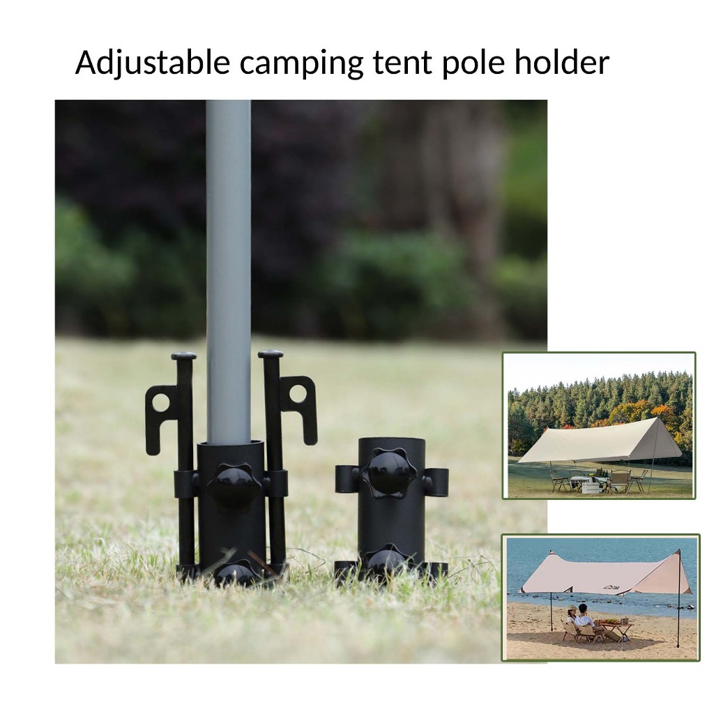 Adjustable camping tent pole holder Peg Stake Camping Peg Stake Nail ...