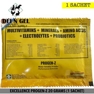 EXCELLENCE PROGEN Z MULTIVITAMINS + PROBIOTICS FOR GAMEFOWL BIRDS ...