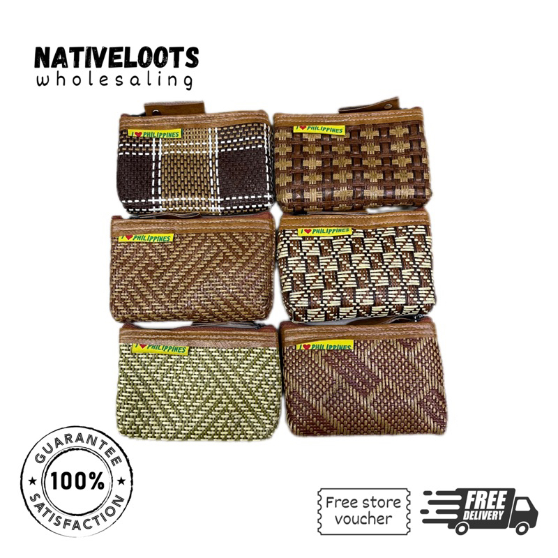 (iloveph) 12pcs Native Banig Wallet Assorted Coin Organizer Banig ...