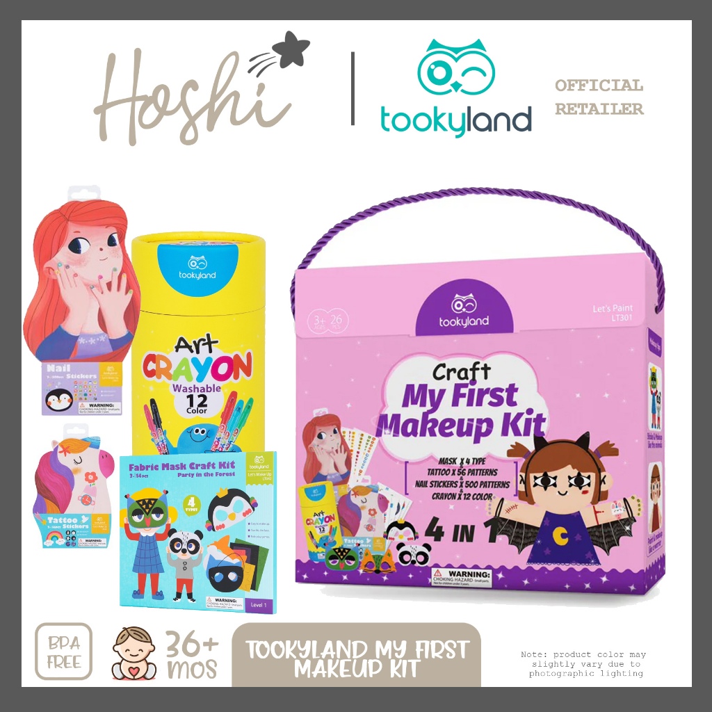 Hoshi Baby x Tookyland My First Makeup Kit, Pretend Play Arts & Craft ...