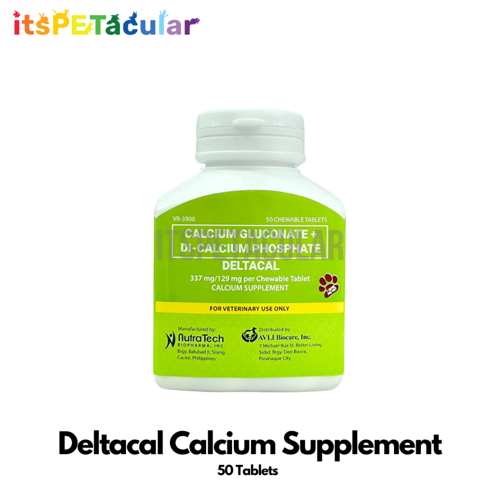 Deltacal Calcium Supplement 50 Tablets (For Dogs and Cats) | Shopee ...