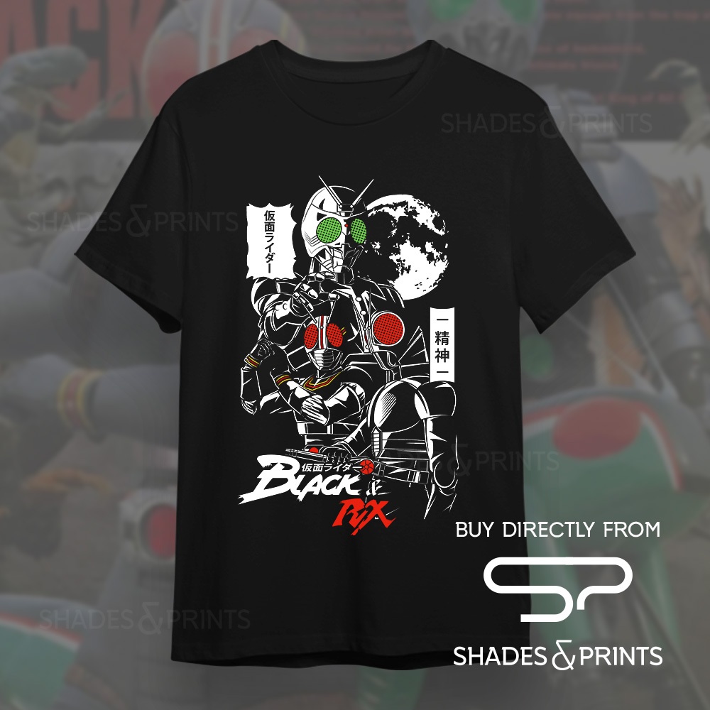 Mask Rider Black Classic Japanese Superhero Customized Shirt Kamen ...