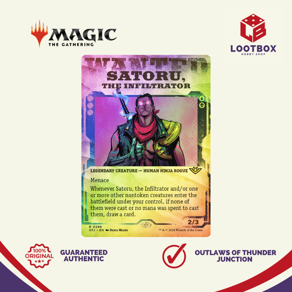 Magic the Gathering: Satoru, the Infiltrator (Rare) - Outlaws of ...