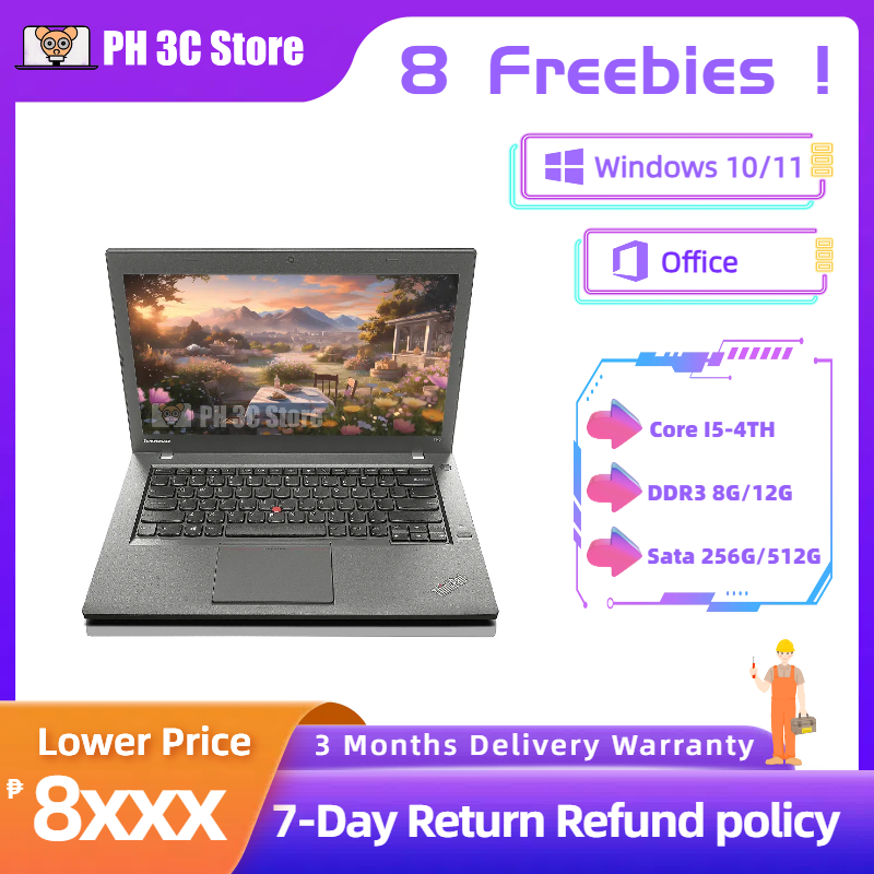 (Used) Lenovo 14-inch ThinkPad T440 office laptop, Core I5-4TH CPU ...