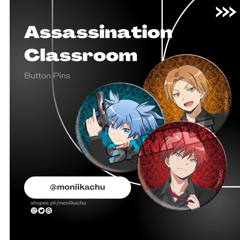 Assassination Classroom Button Pins | Shopee Philippines