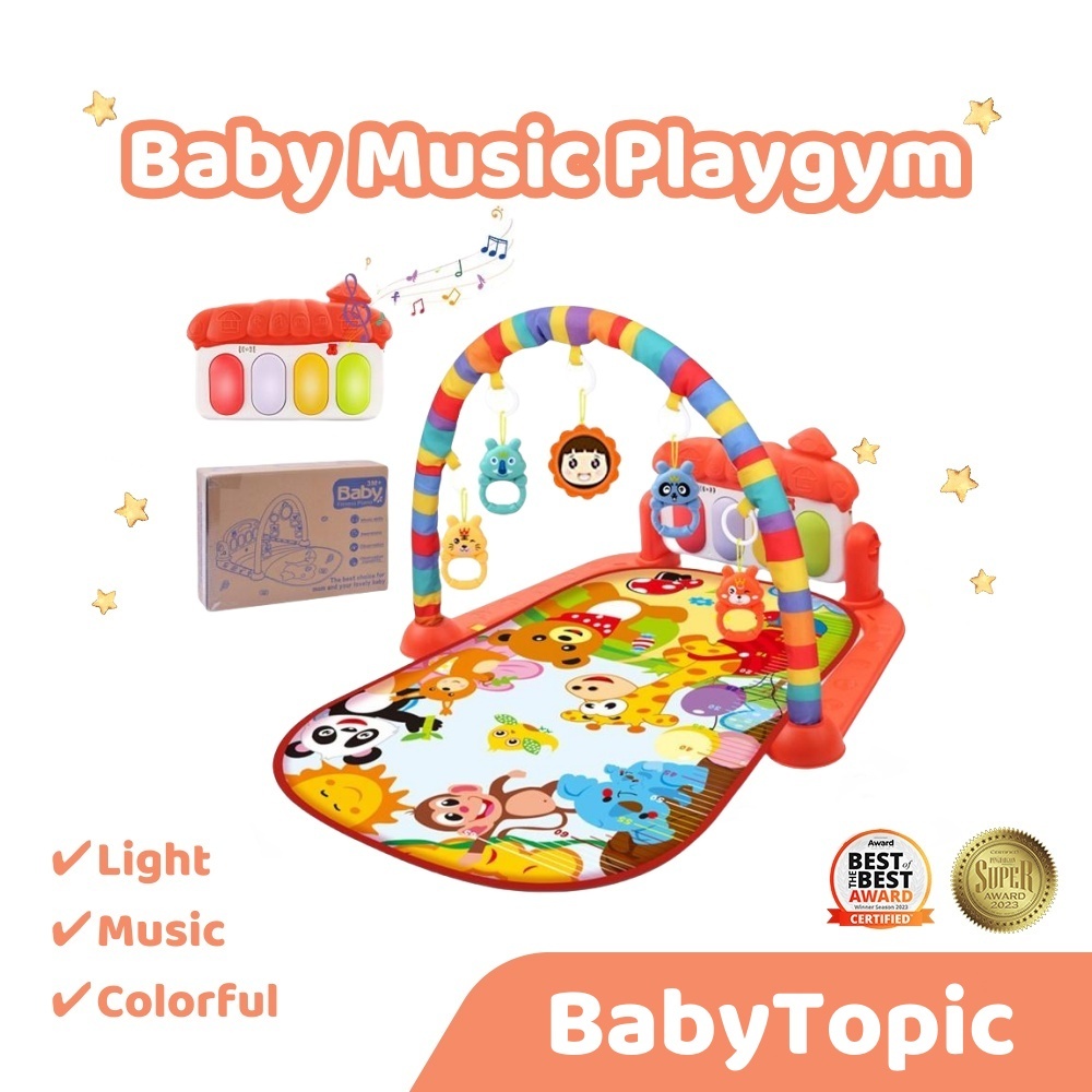 Baby Music Piano Keyboard Play Rack Kids Early Education Gym Crawling ...
