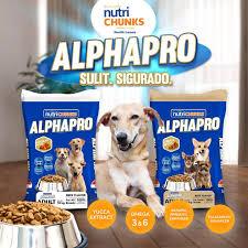 New! NutriChunks AlphaPro Quality Beef Flavor Pet Food for Dogs 10kg ...