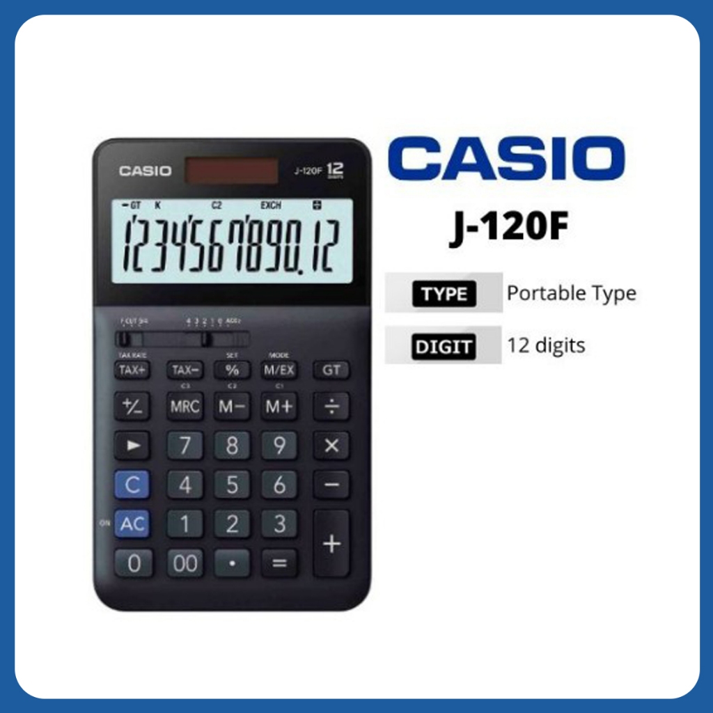 Casio J-120F |The Standard for Business | OFFICE | Calculators calculator for business 100% ...