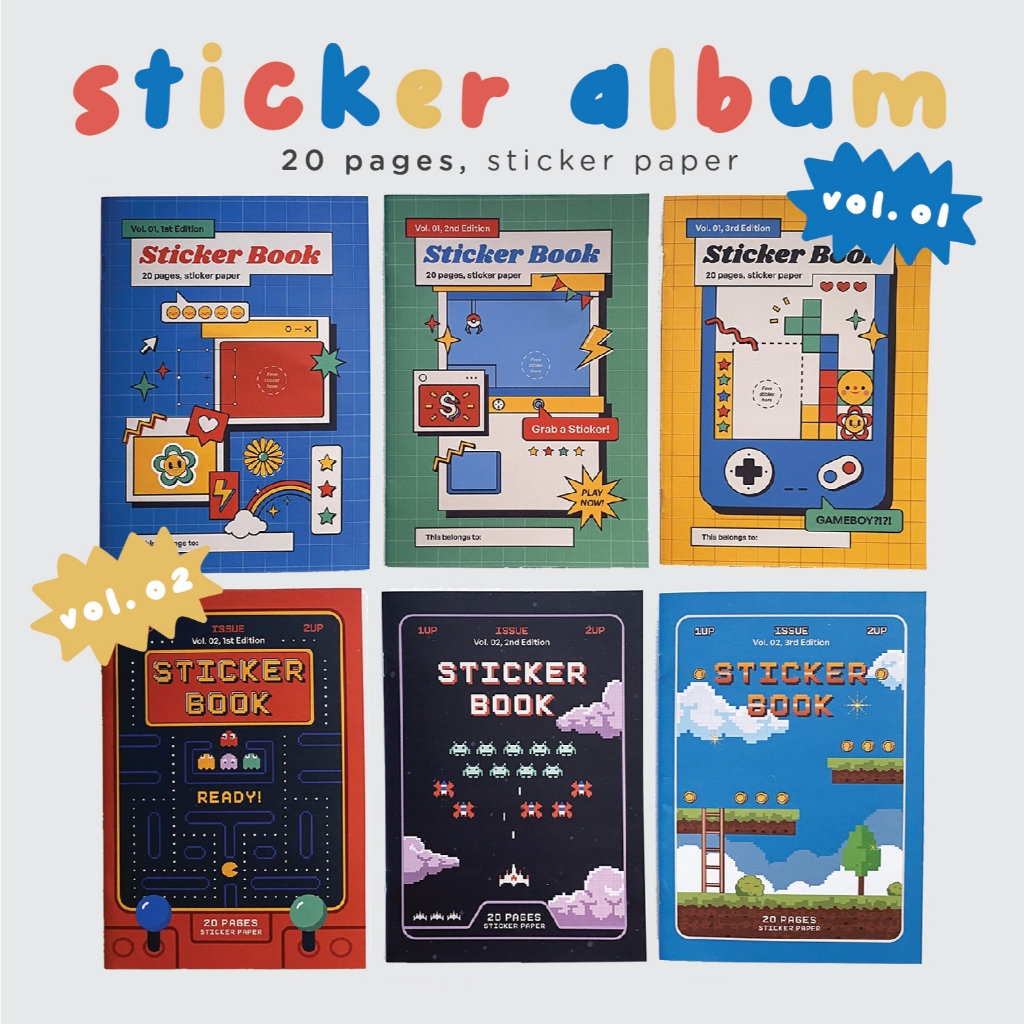 Reusable Sticker Album / Sticker Book | Shopee Philippines