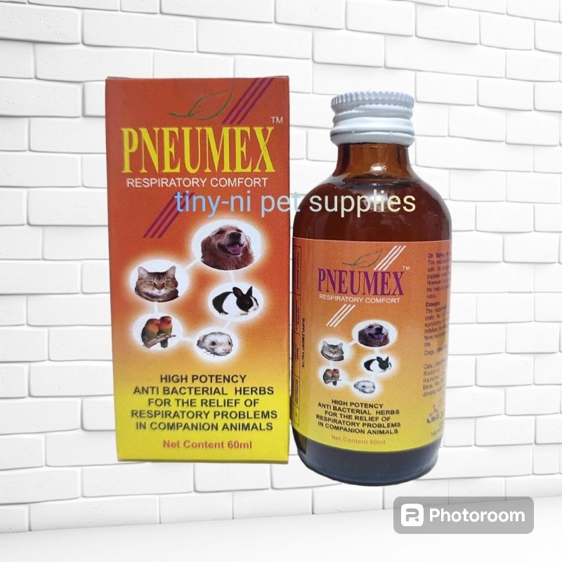 Pneumex Syrup for Pet Dog Cat|60ml Respiratory Comfort Herbal ...