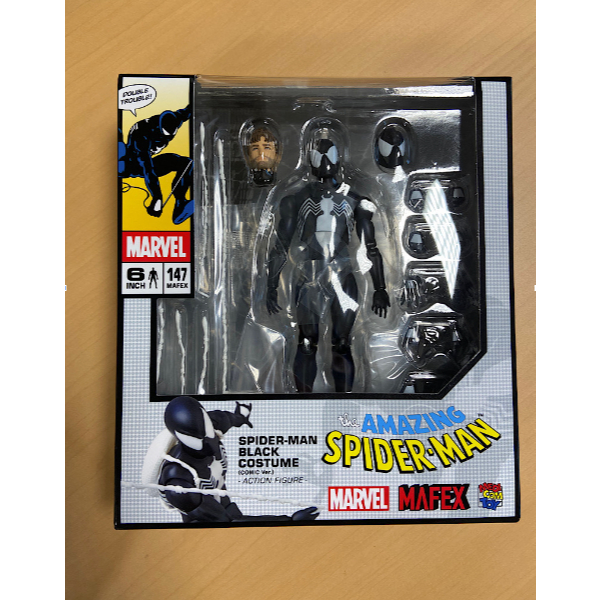【Ready Stock】Authentic MAFEX No.147 SPIDER-MAN BLACK COSTUME Spider-Man ...