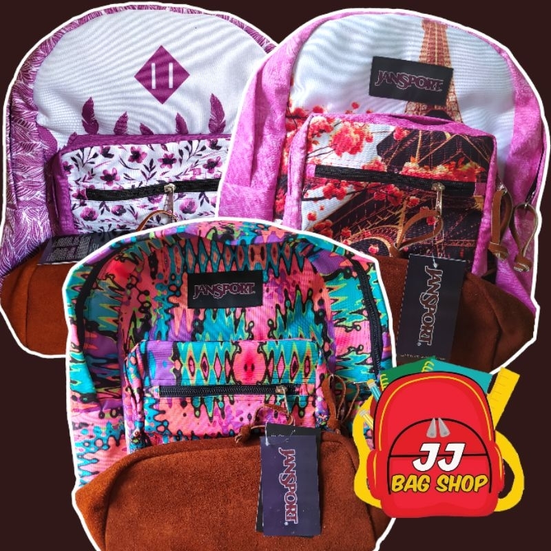 JS RIGHTPACK LEATHER BOTTOM BACKPACK PRINTED FOR WOMEN (2/2) | Shopee ...