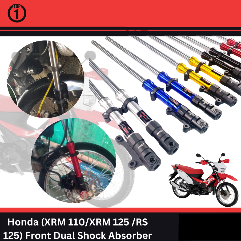 Top1 Racing 1 Pair Front Dual Shock For Honda XRM 110 XRM 125 RS 125 ...