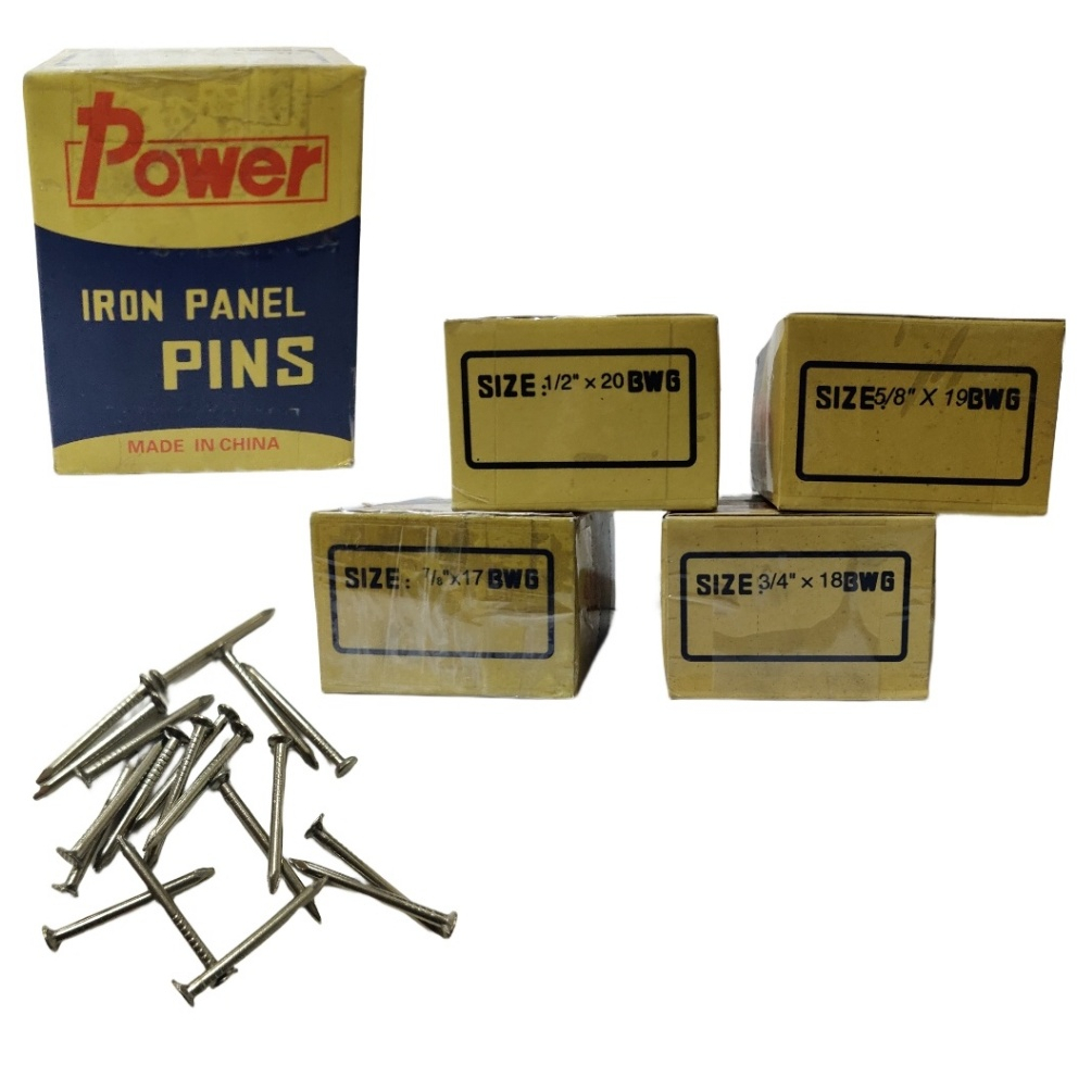 Power Iron Panel Pin Smooth Nails | Shopee Philippines
