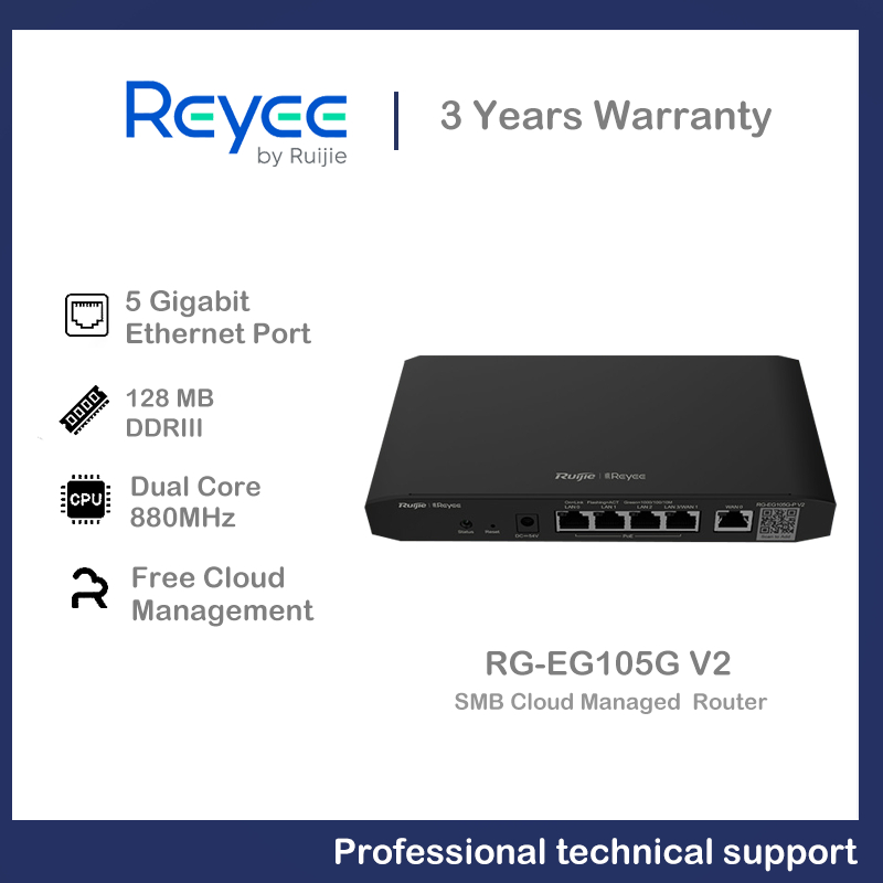 Ruijie-Reyee RG-EG105G V2 Reyee Cloud Managed Router | Shopee Philippines