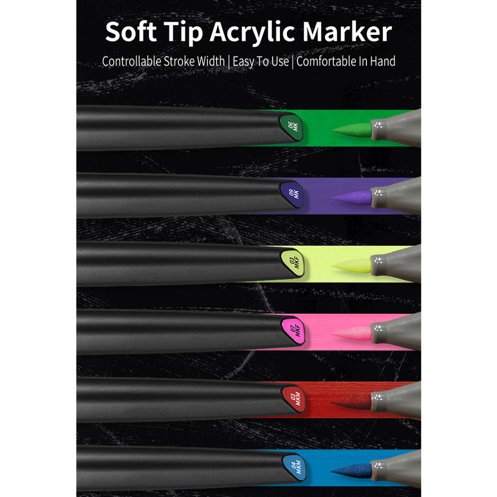 DSPIAE Soft Tipped Markers Basic colors and Metallic | Shopee Philippines