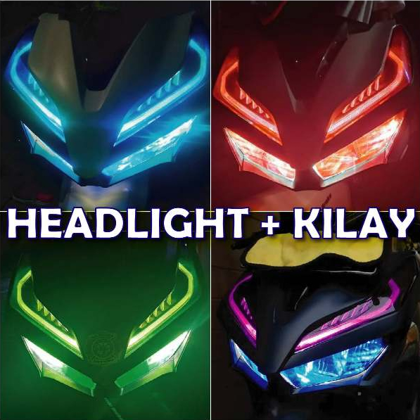 HeadLight Tint + Kilay Tint for Honda Click V4 V3 V2 125i 150i Game ...