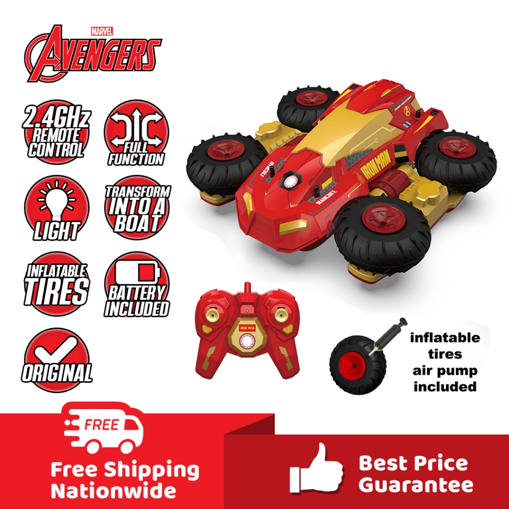 Marvel Original - 2.4GHz Iron Man 6in1 360degrees Amphibious Remote ...