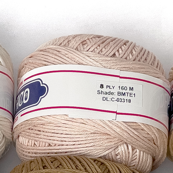 8ply Monaco Mercerized Crochet Cotton Thread Yarn 160m (100g) | Shopee ...