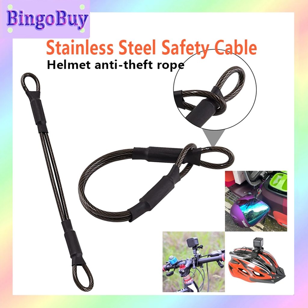1pcs Motorcycle Helmet Anti-theft Reminder Rope Double Loop Anti-Theft ...