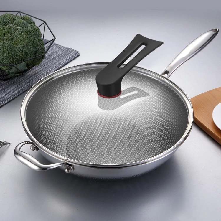 Kitchen Non-stick cookware Stainless steel 32cm/34cm Frying pan ...