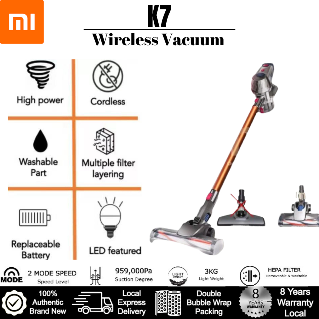 K7 PRO Cordless Vacuum Dust Mite Wireless Vacuum Cleaner Wireless ...
