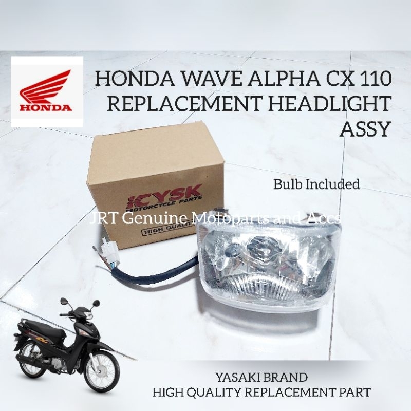Honda Wave Alpha CX 110 Replacement Headlight Assy | Shopee Philippines