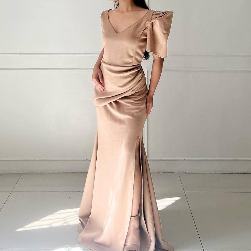 COCKTAIL DRESS WITH DIFFERENT COLORS WEDDING ATTIRE ENTOURAGE GOWN ...