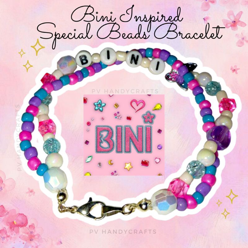 BINI INSPIRED BEADS BRACELET | Bini bracelet | PPOP Bracelet | Shopee ...