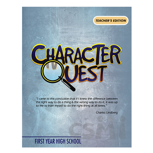 Character Quest Volume 1 (Teacher's Edition for First Year High School ...