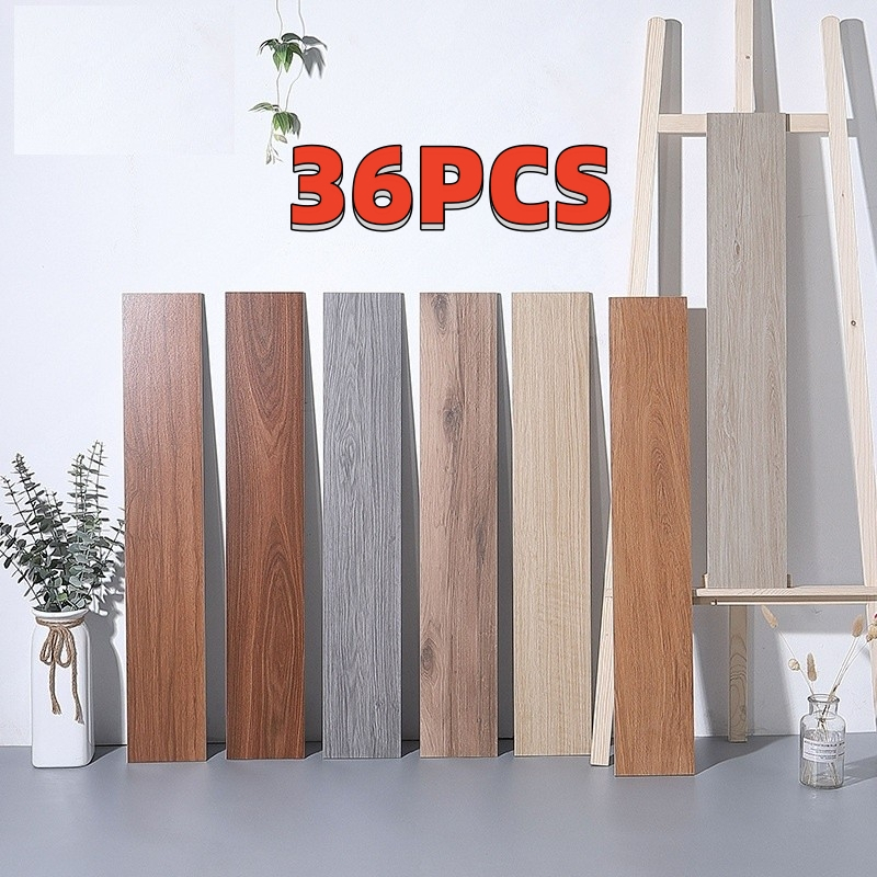 36PCS 91*15cm 3D Vinyl Floor Sticker Mat Waterproof self-adhesive pvc ...