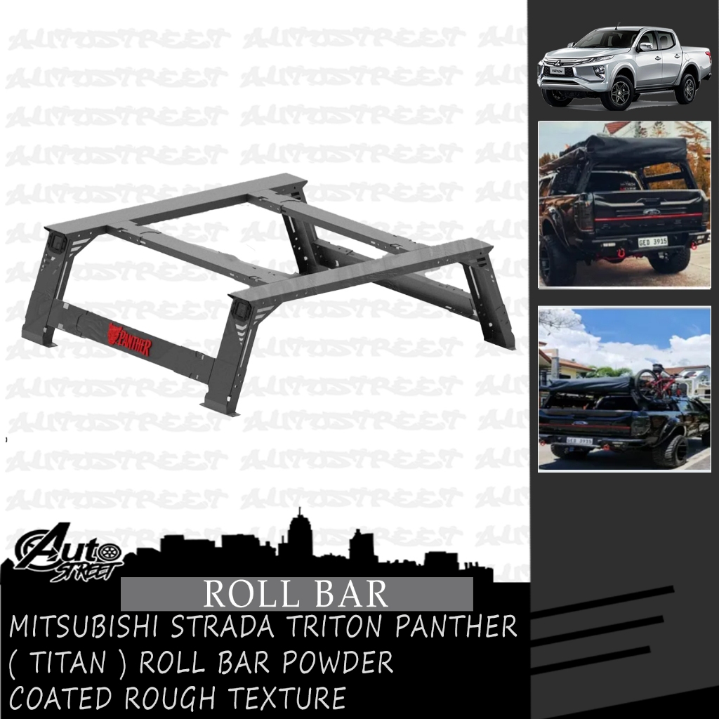 Mitsubishi Strada Triton Panther Roll Bar ( Titan ) Roll Bar Powder ...