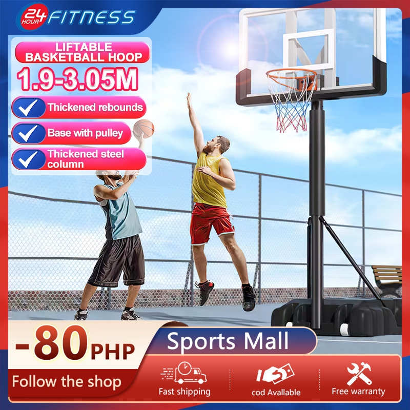 Basketball Ring Backboard with stand Movable Height-adjustable ...