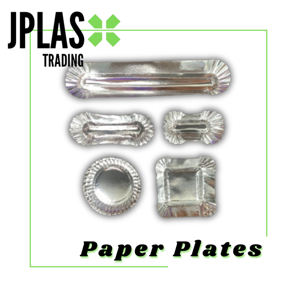 Paper Plates Silver Hotdog Kikiam Footlong 5x5 Square Round | Shopee ...