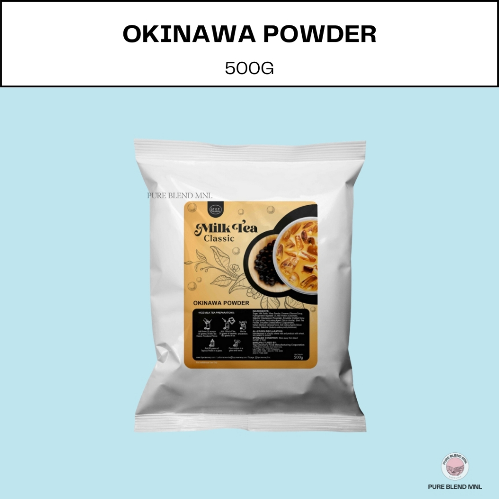 Top Milk tea Okinawa Powder 500G | Shopee Philippines